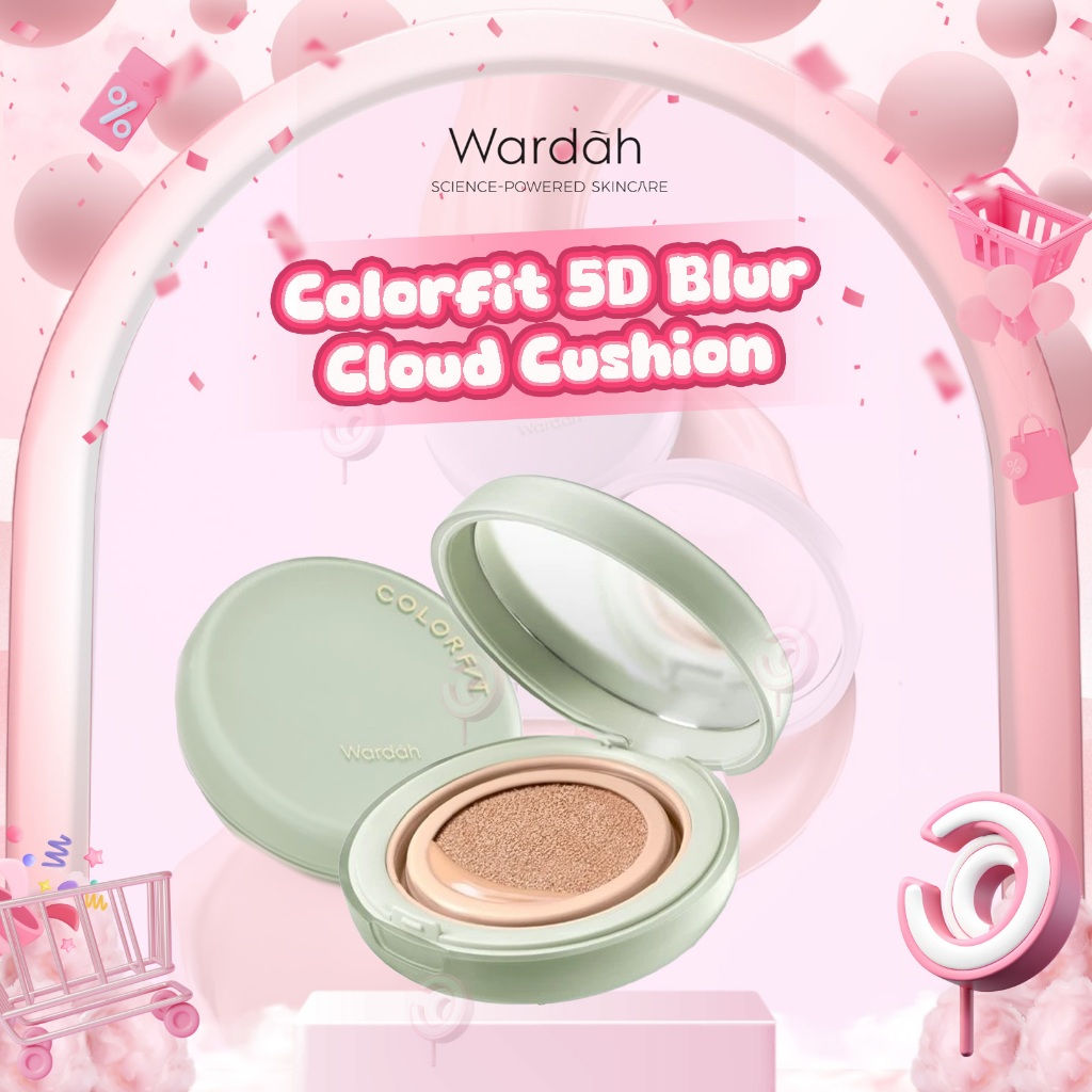 Wardah - COLORFIT 5D BLUR Cloud Cushion SPF 50 PA++++ (15 g) - Cloud ...