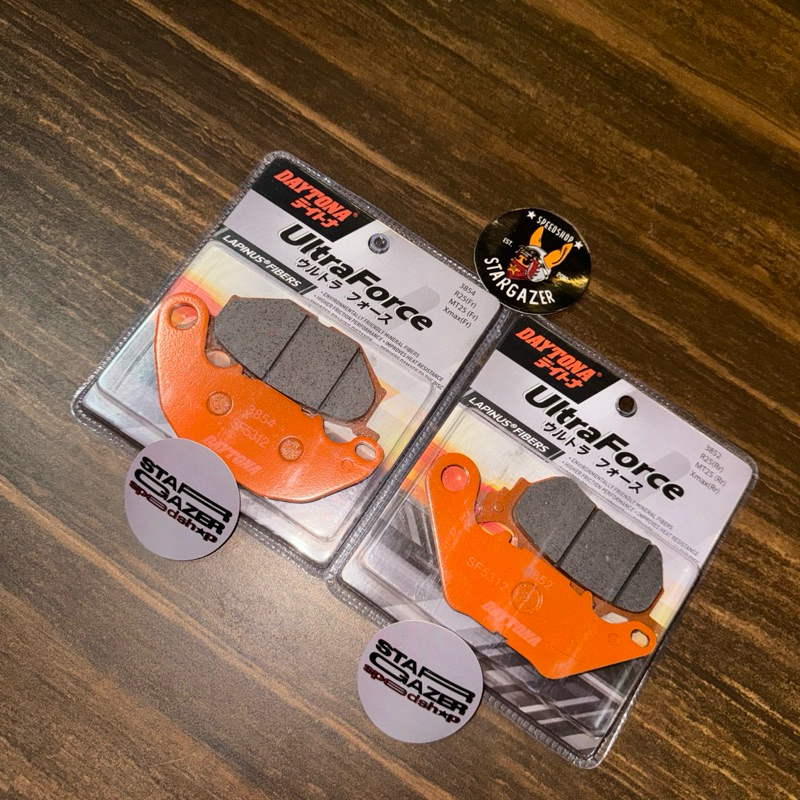 Daytona Lapinus Fibers Brake Pads Front and Rear Yamaha XMAX 250 R25 ...