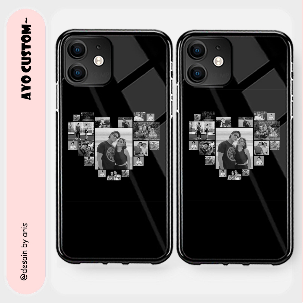 HITAM PUTIH Newest CUSTOM COUPLE CASE 13 FOTO LOVE BLACK WHITE CAN ...
