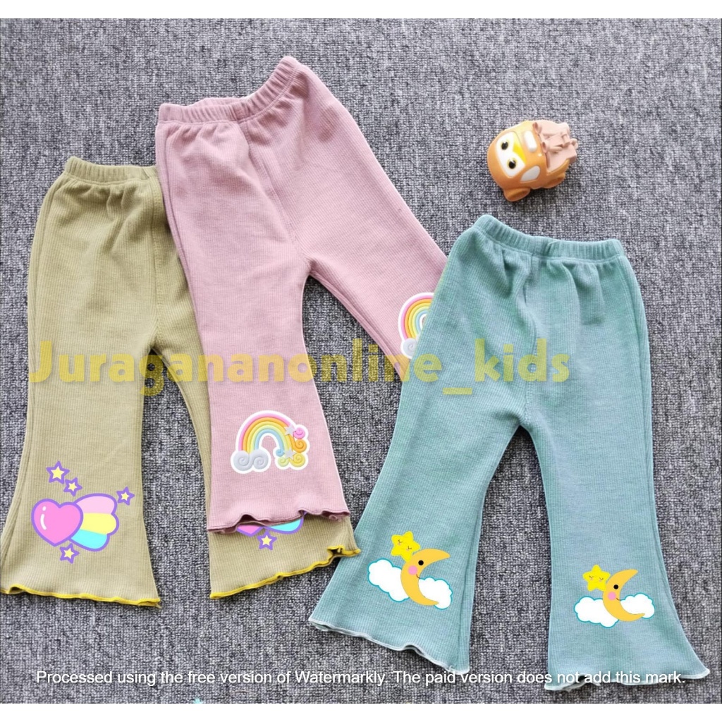 Package of 3 Pcs Cutbray Pants for Girls Ages 1-10 Years Cute Children ...