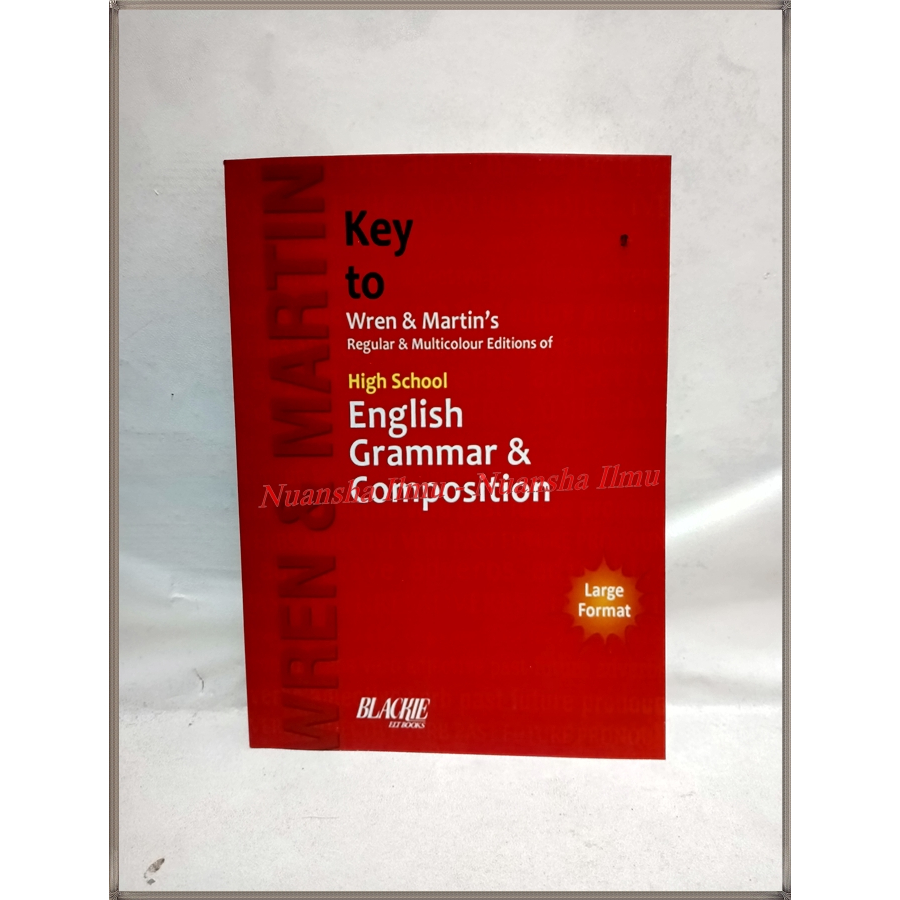 High School English Grammar & Composition Key to by Wren & Martin - English language | Shopee ...