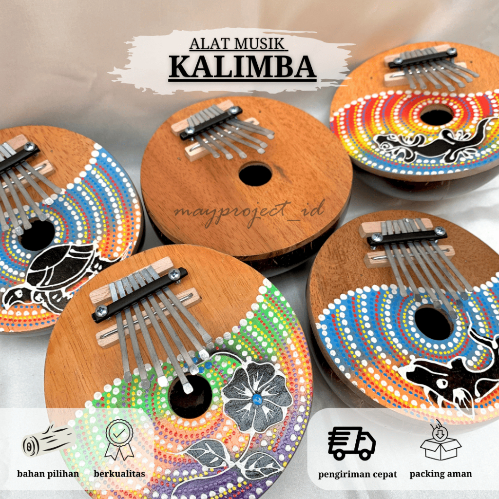 KAYU Kalimba Finger Piano Musical Instrument Karimba Traditional Wooden ...