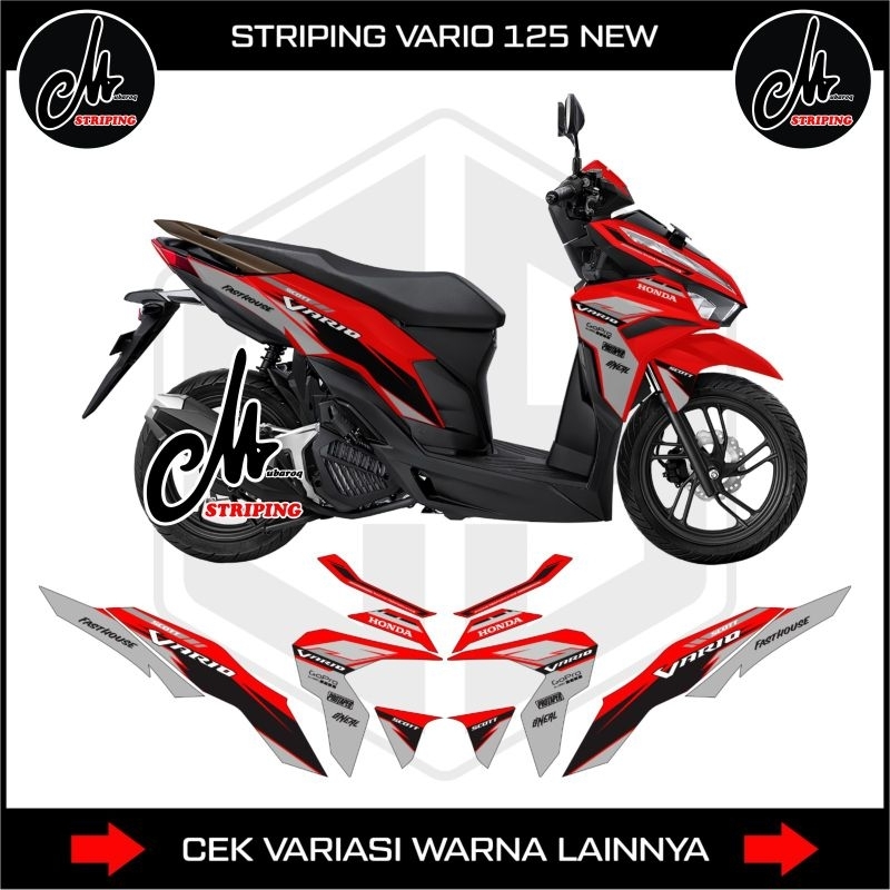 All New Honda Vario 125 Generation 2 Striping Stickers / New Vario 125 ...