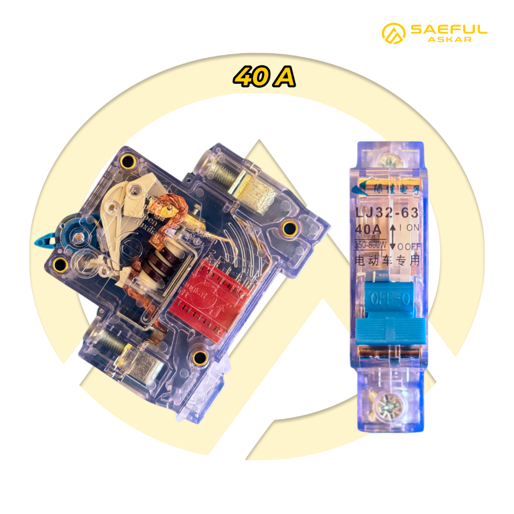 Mcb DC socket 40A electric motorbike electric bicycle spare parts | Shopee Malaysia