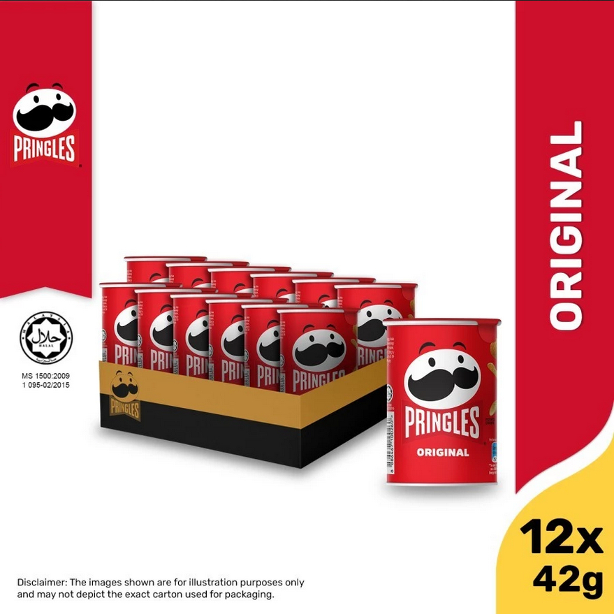 Pringles Original Chips 42gr (12 pcs) Ex 25/10/2025 | Shopee Malaysia