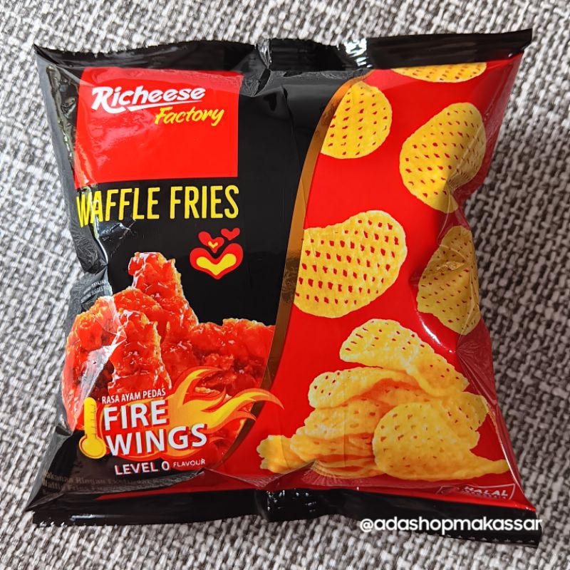 Richeese Factory Waffle Fries Spicy Chicken Flavor / Cheese Burger (3 ...