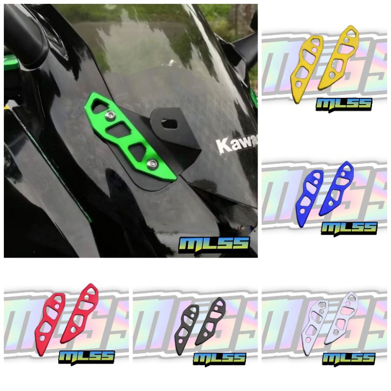Kawasaki ninja rr 150 full aluminum windshield visor garnish, price for ...