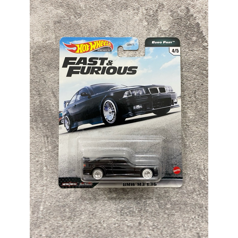 HITAM Hot Wheels Premium BMW M3 E36 Black (Fast Furious Euro Fast 2021 ...