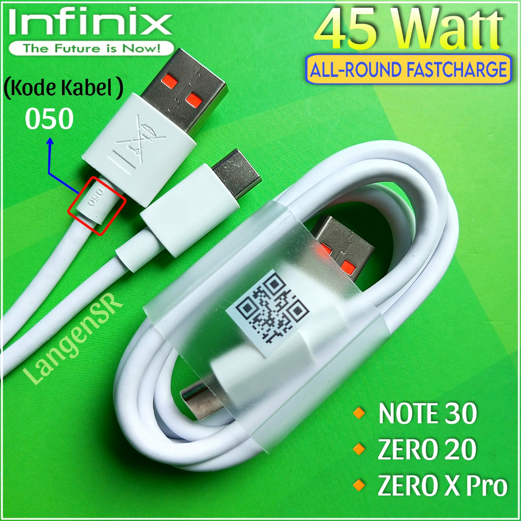 Infinix 45Watt Data Cable Code 050 All Round Fastcharge Note 30, Zero ...