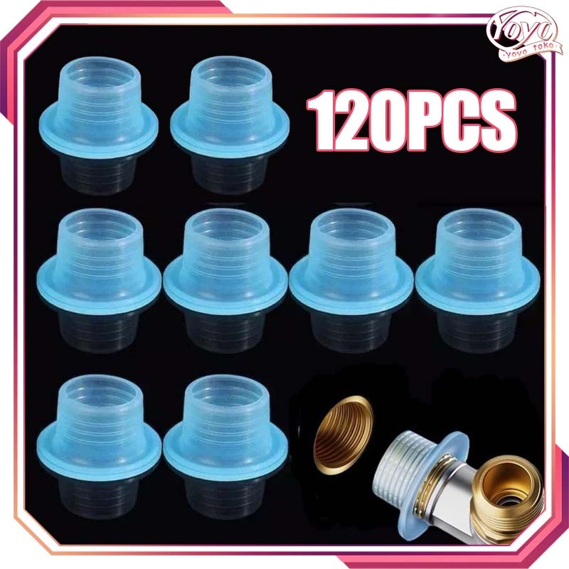 120pcs Rubber Water Tap Seals Rubber Gasket Water Tap Thread Coating ...