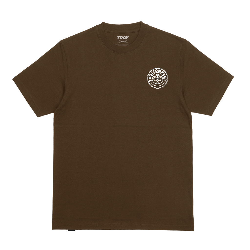 Troy Company Tshirt Toffee Owl Basic - Men's Brown Short Sleeve Toffee ...