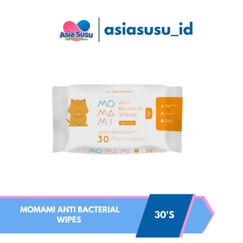 Momami Baby Antibacterial Wipes - Thick Anti-Bacterial Baby Wet Wipes ...