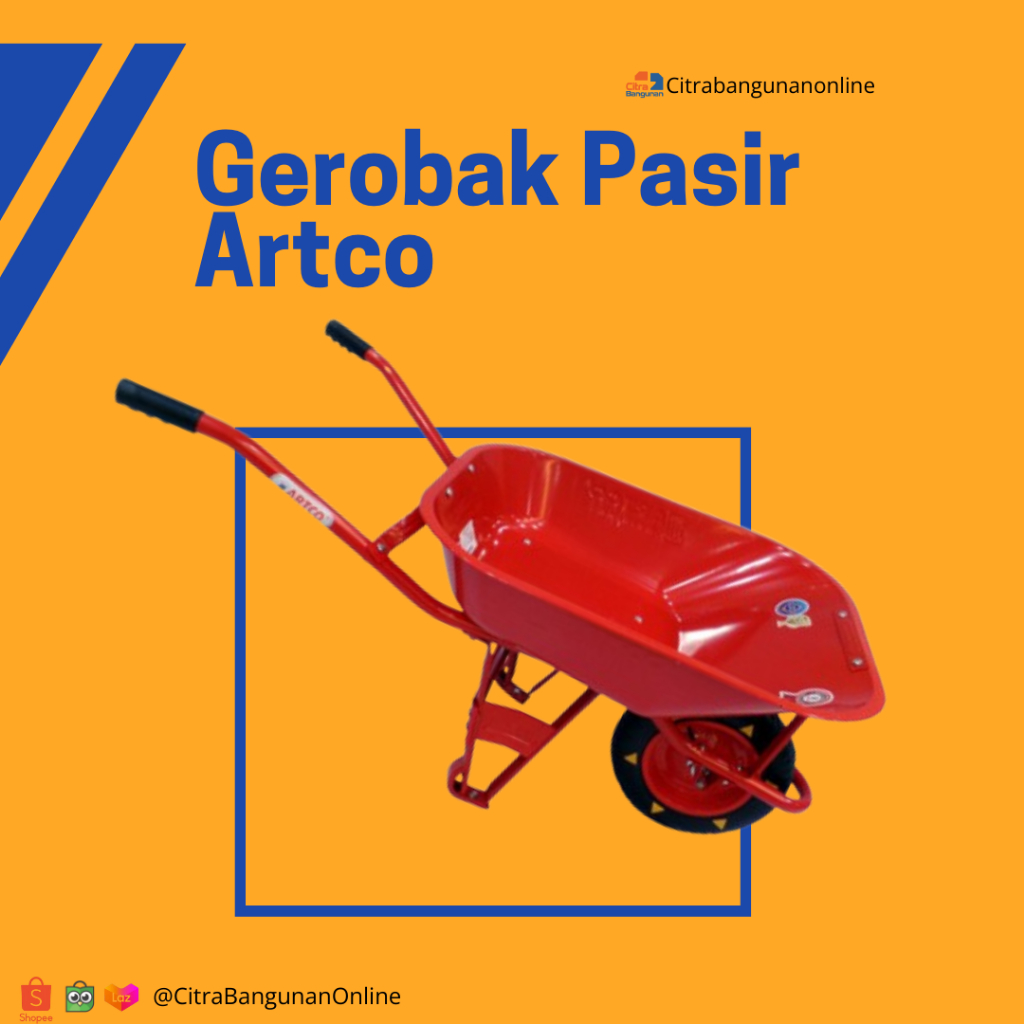 MERAH Artcho Cart/Red Wheelbarrow | Shopee Malaysia