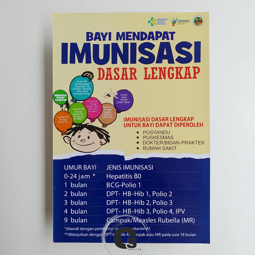 Baby Complete Basic Immunization Poster - Poster 12 Indicators of a ...