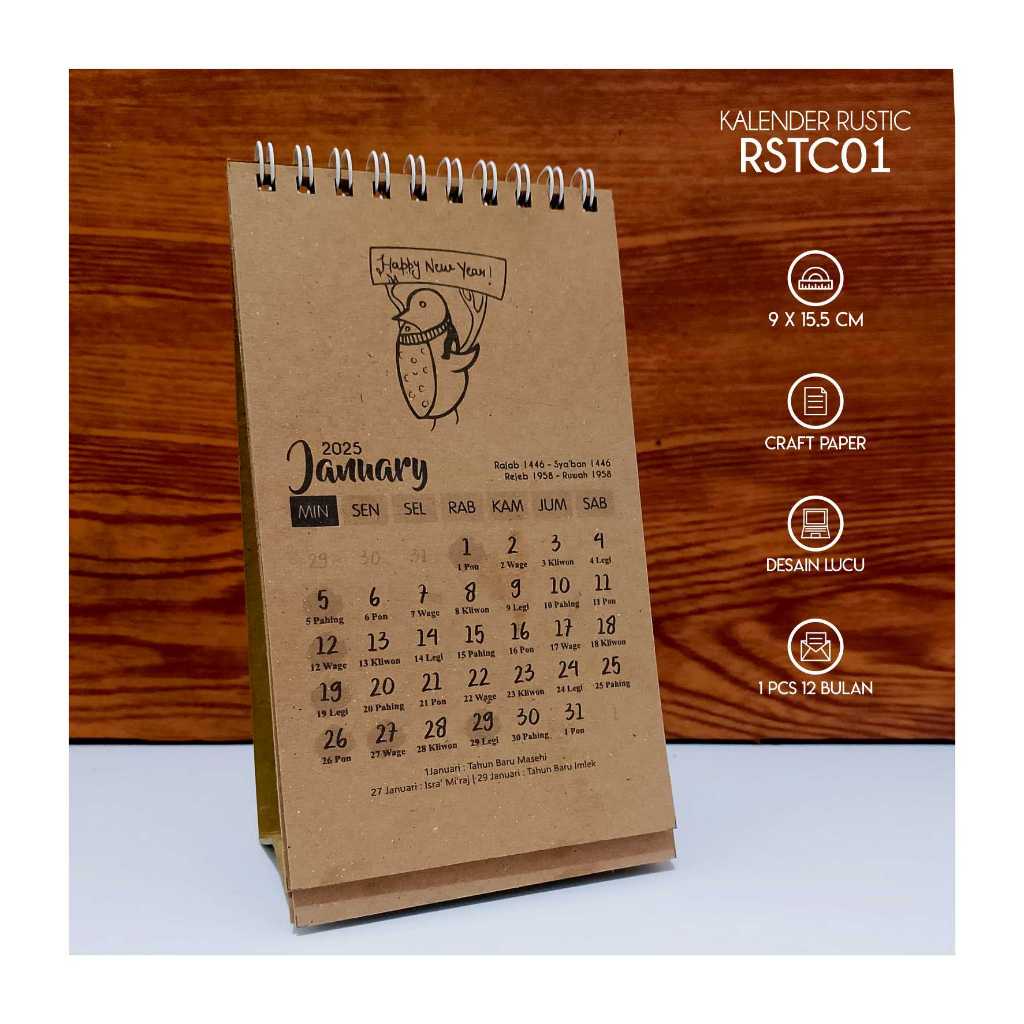 2025 MINI RUSTIC TABLE 2025 CALENDAR - MINI CALENDAR - RUSTIC CALENDAR ...