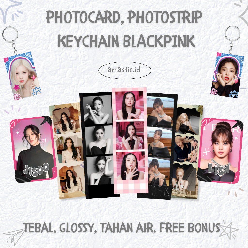 Photostrip BLACKPINK JISOO JENNIE ROSE LISA KPOP (POLAROID STRIP) | Kpop Photostrip (POLAROID ...