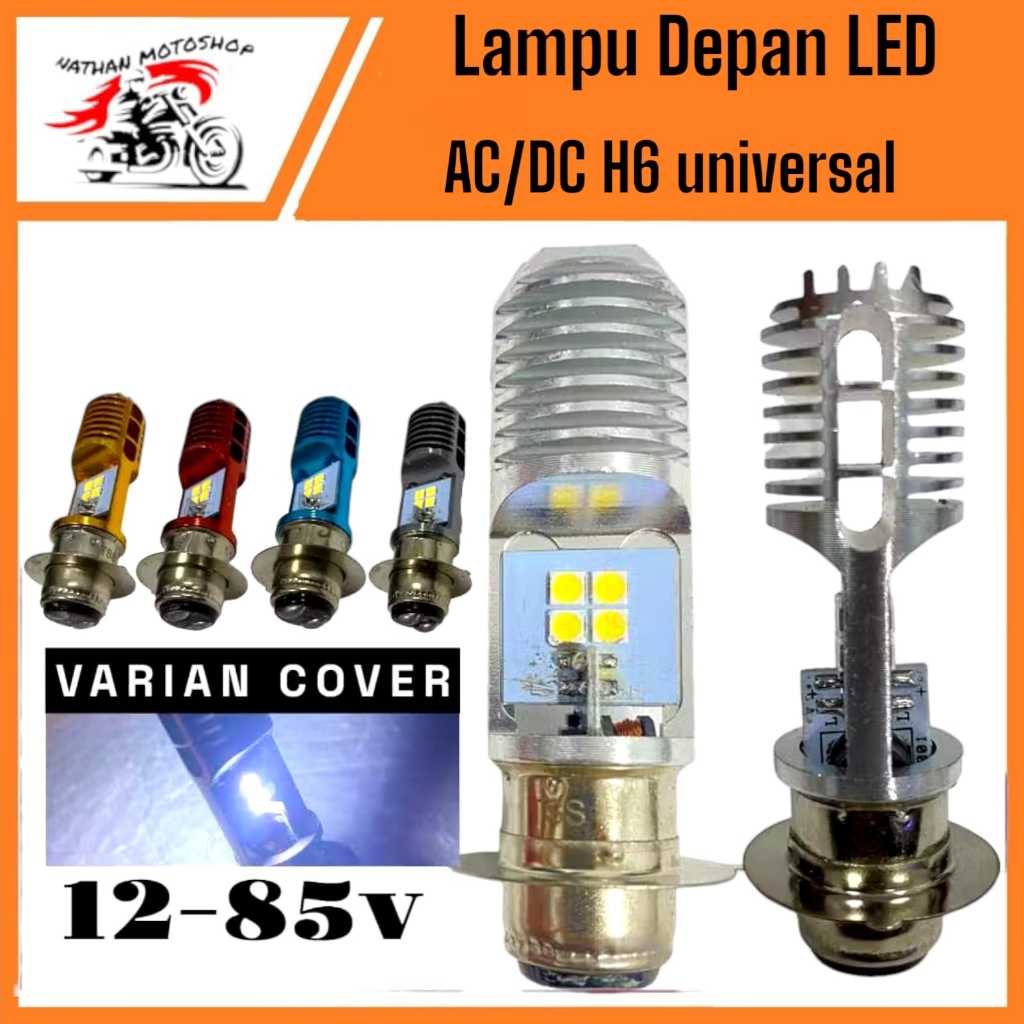 MATA Head Lamp/Main Headlight 8-eyes LED Bulb 12v H6 AC DC Duck All matic | Shopee Malaysia