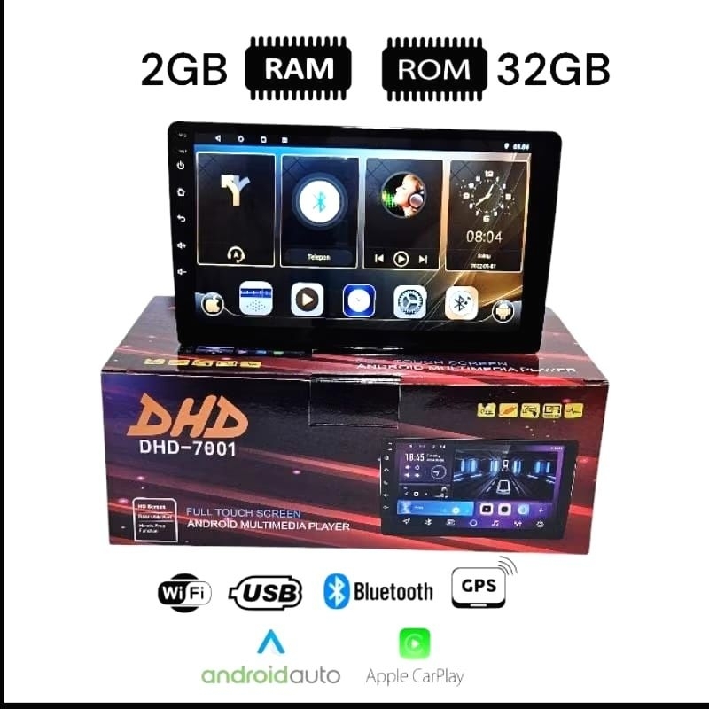 Dhd 9 inch android Head unit 2/32 Dhd 7001 Carplay android Auto free ...