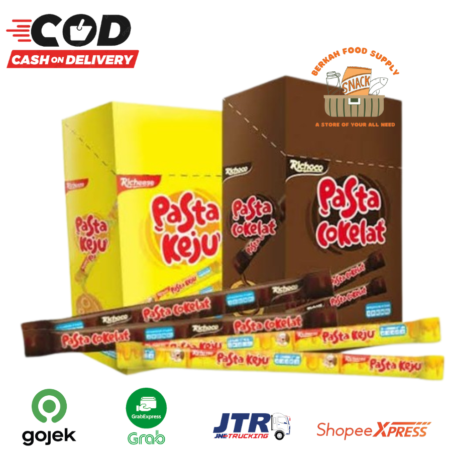 Berkah] Vegetable Pasta Box lsi 30 x 6gr Richeese Pasta Richoco Cheese ...