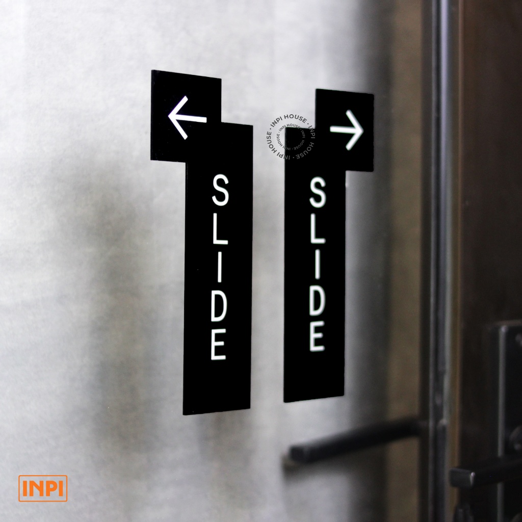 Door Sign Acrylic Slide Sliding Door Marker - INPI House | Shopee Malaysia
