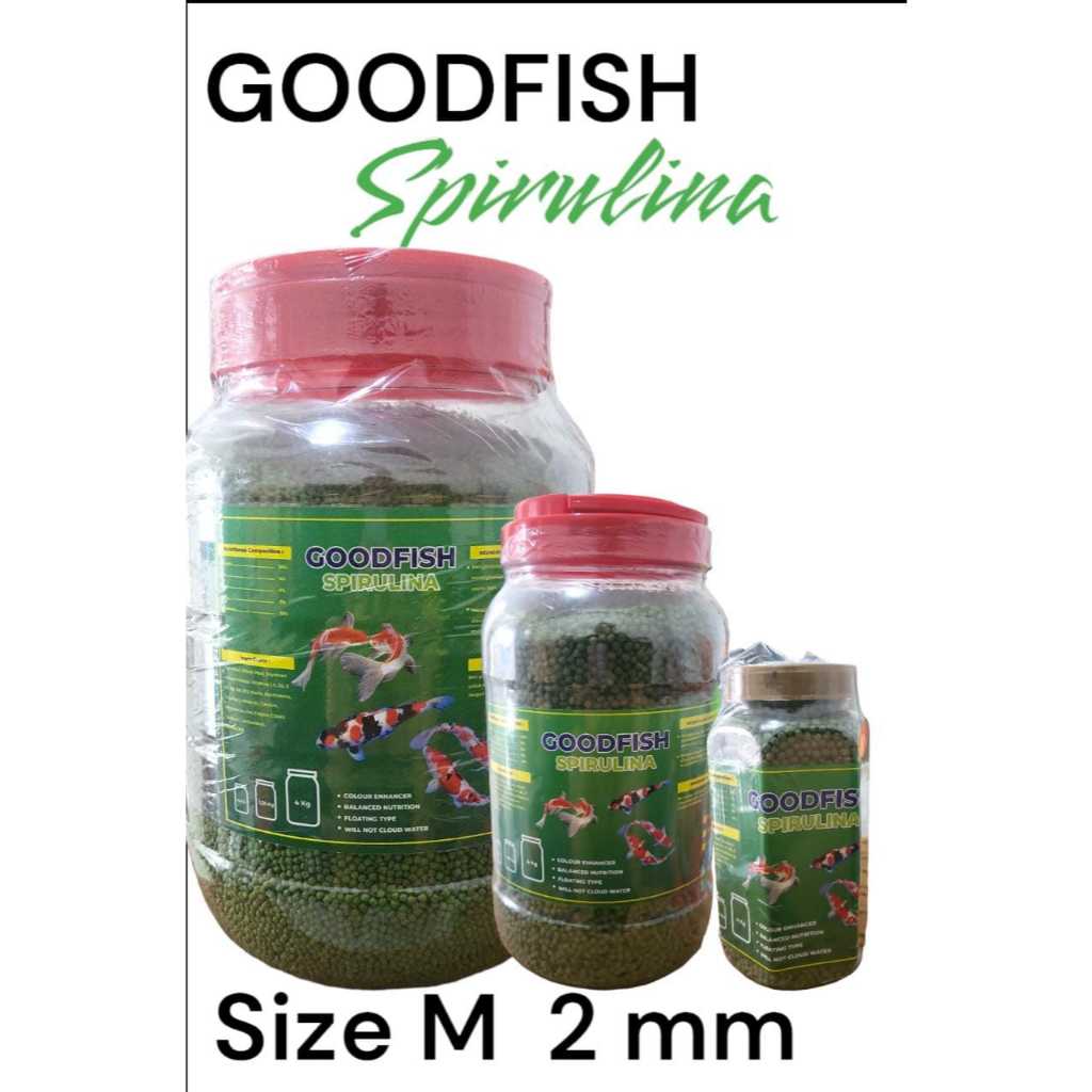Spirulina GOODFISH 1.25 KG 5 mm KOI AND KOKI PELLETS | Shopee Malaysia