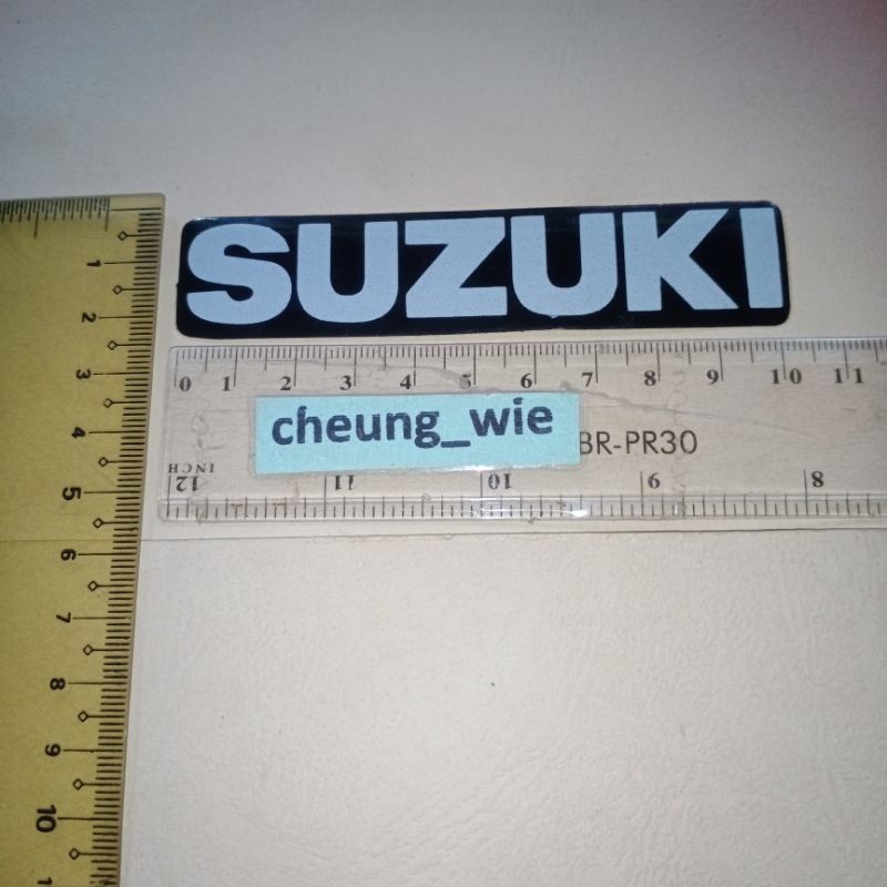 HITAM Black Silver Suzuki Logo Sticker / Sticker 10cm 1bh | Shopee Malaysia