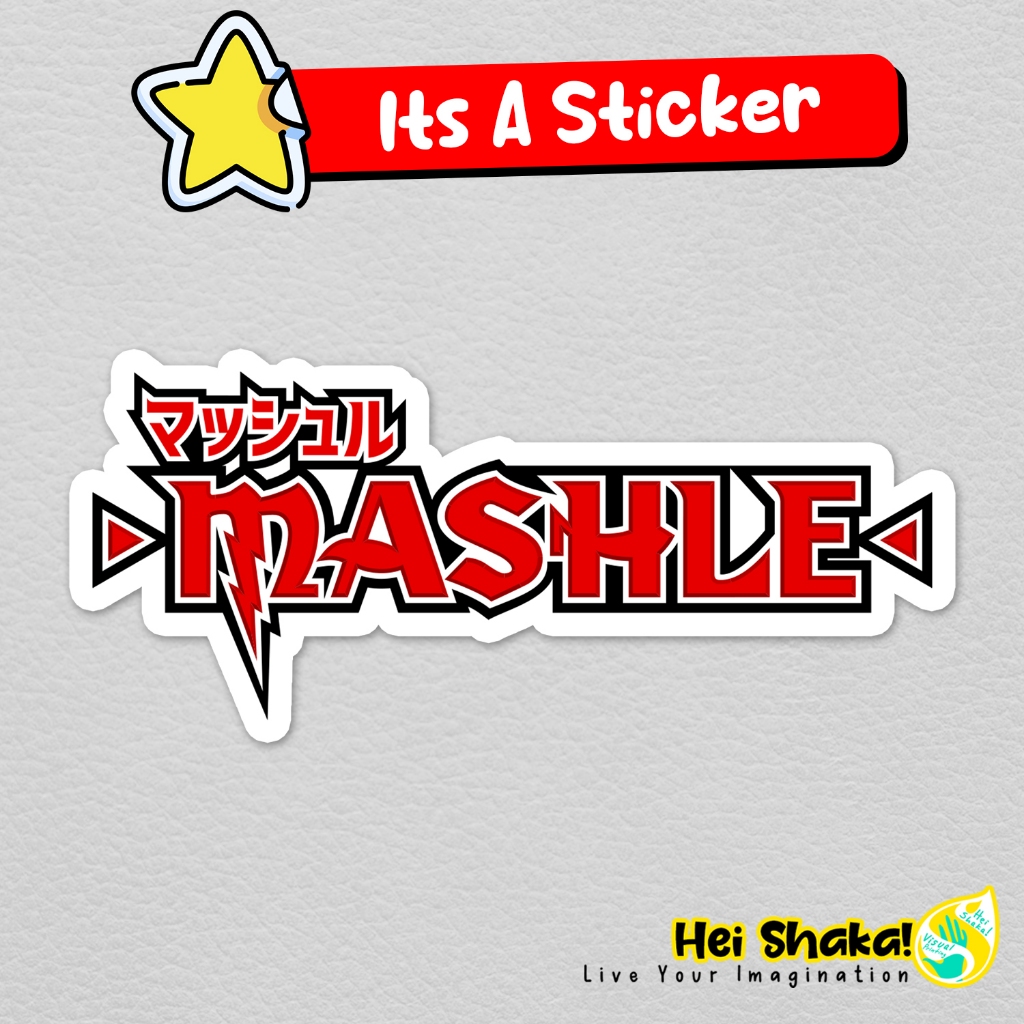 Mashle Logo Sticker Vinyl Sticker Anime Japanese Manga Waterproof ...