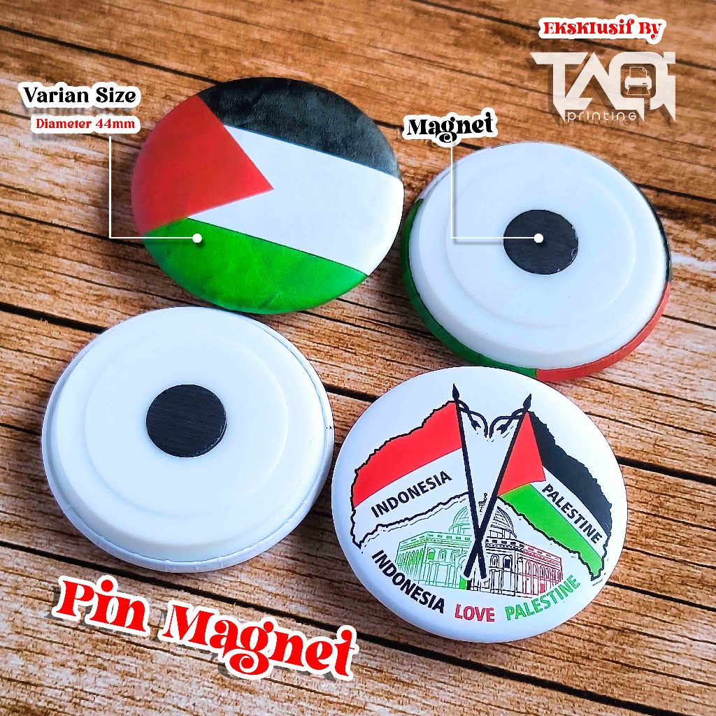 Palestine Magnetic Pin Palestine Magnetic Pin Size 44mm | Shopee Malaysia