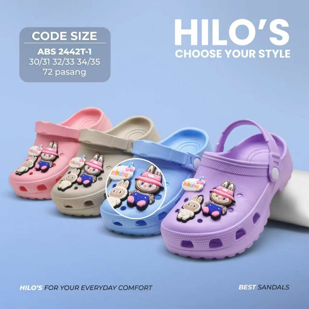 Baim Sandals For Children Labubu Classic Bae Clog Frog Sandals For ...