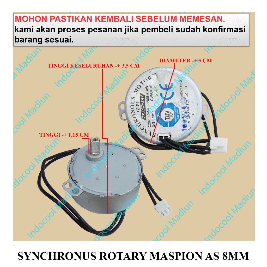 Msmj DYNAMO ROTARY MASPION FAN/ROTARI FAN/SYNCHRONUS ROTARY MASPION AS ...
