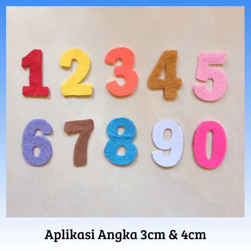 Application of Flannel Numbers 3cm and 4cm (Grains) | Shopee Malaysia