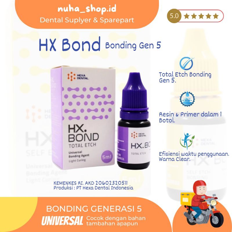 Bonding Primary Resin HX Bond Gen 5 Universal Total Etching Clear Color ...