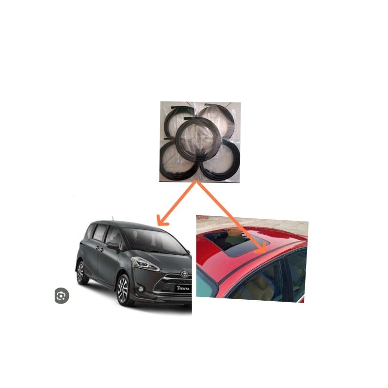 Toyota Sienta part original roof Gutter Rubber roof Gutter Rubber ...