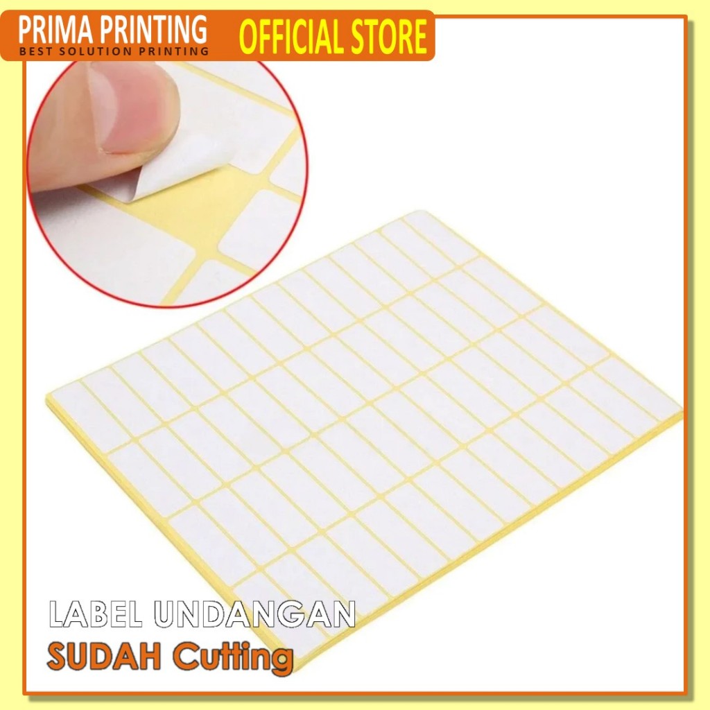 PUTIH Plain White Invitation Label Stickers 103 121 99 88 111 108 107 ...