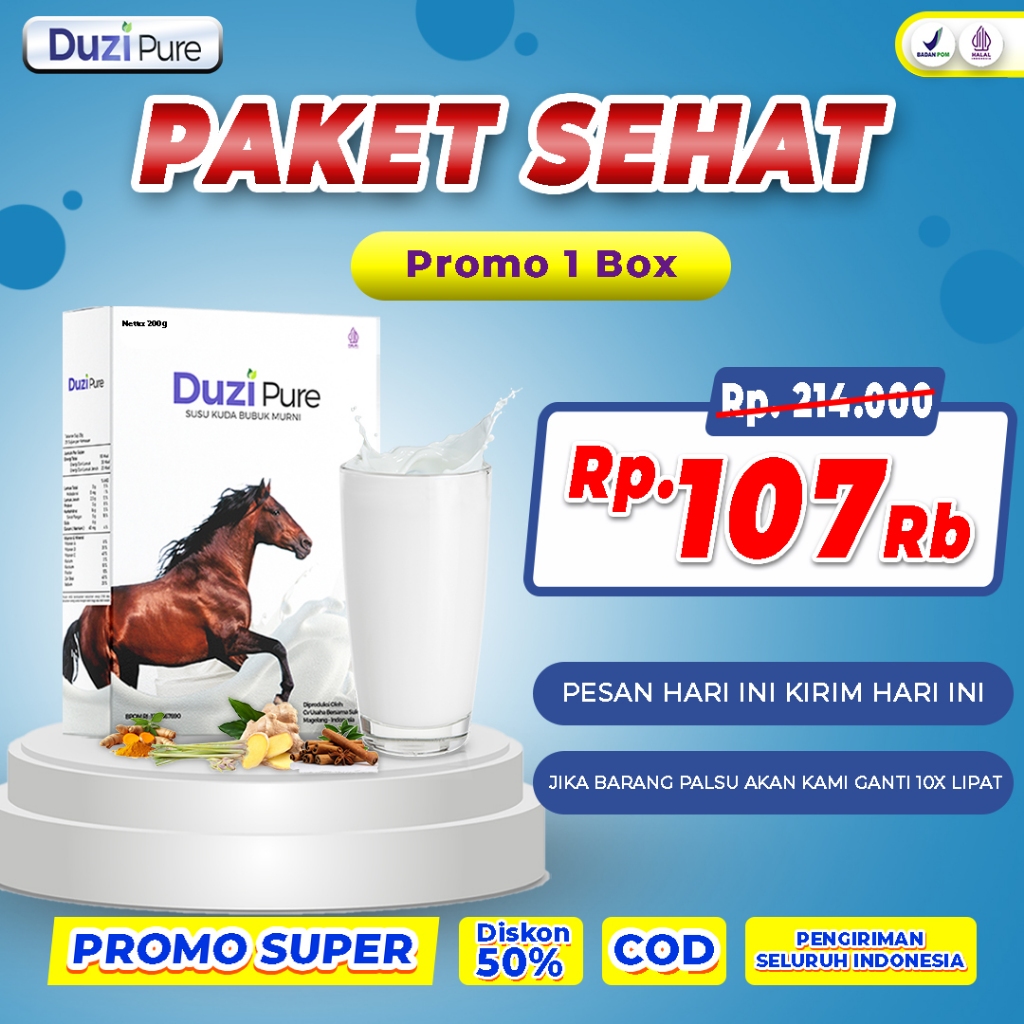Duzi Pure Lombok Wild Horse Milk Pure Natural Herbal 100% Original ...