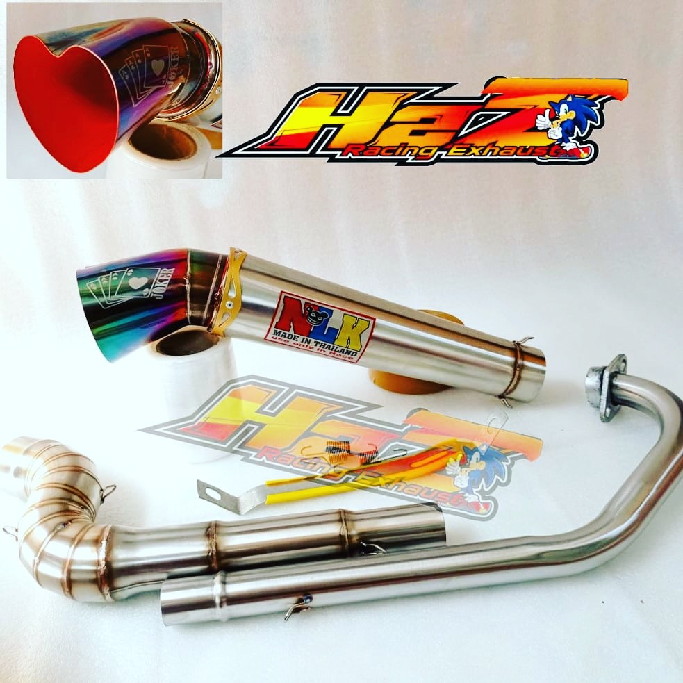 Big Elbow NLK Open Pipe 51mm Raider 150 RS 150 Snper 135 150 Supra GTR ...