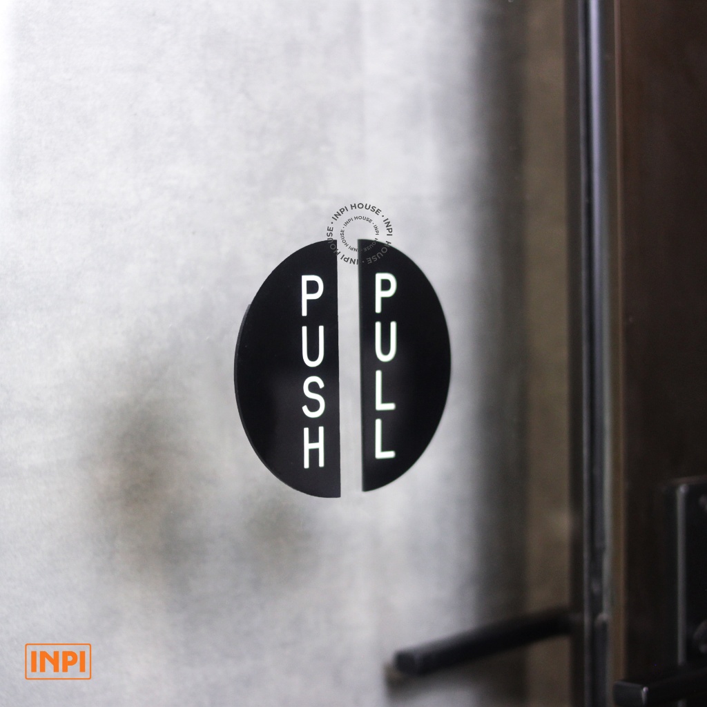 Push Pull Acrylic Sign Door Door Sign Board - INPI House | Shopee Malaysia