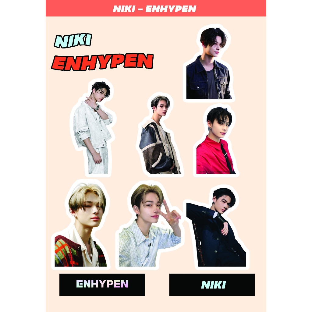 NIKI STICKERS ENHYPEN I ENHYPEN STICKER HOLOGRAM I NIKI ENHYPEN I NIKI ...