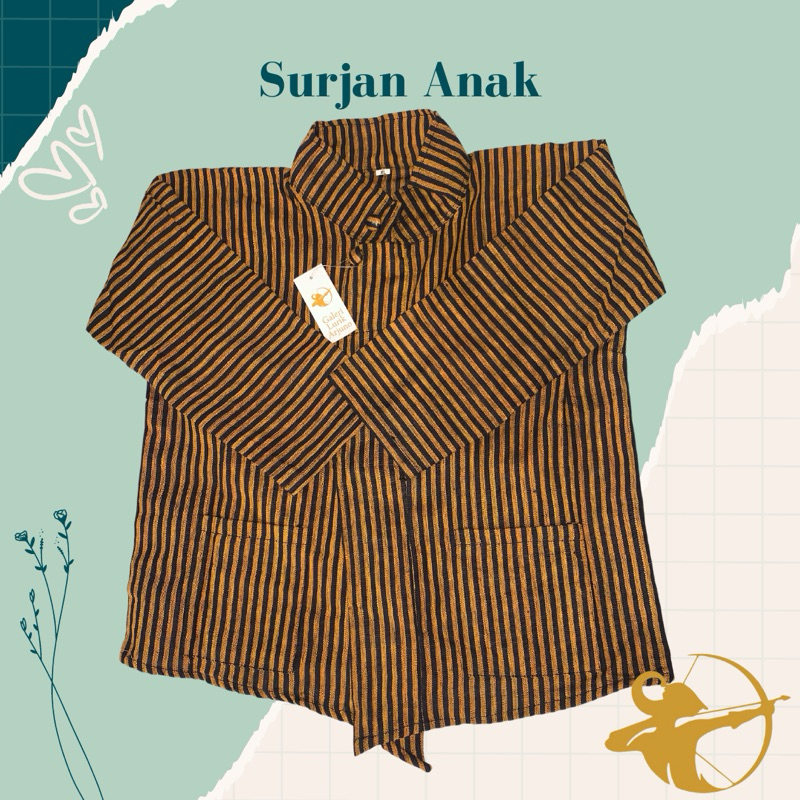 HITAM Surjan Kids Black Chocolate Ler Alit// Boys' Lurik Clothes ...