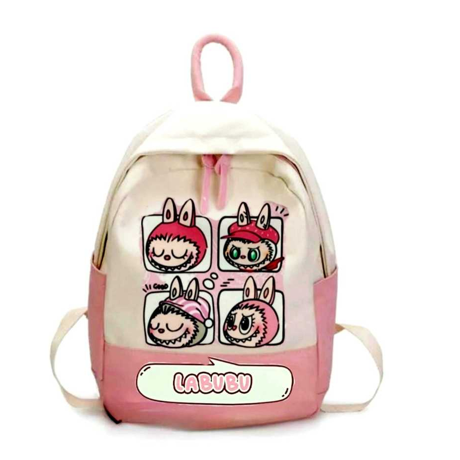 Mega Backpack for Girls School Plain Fashion Cartoon Labubu Cute ...