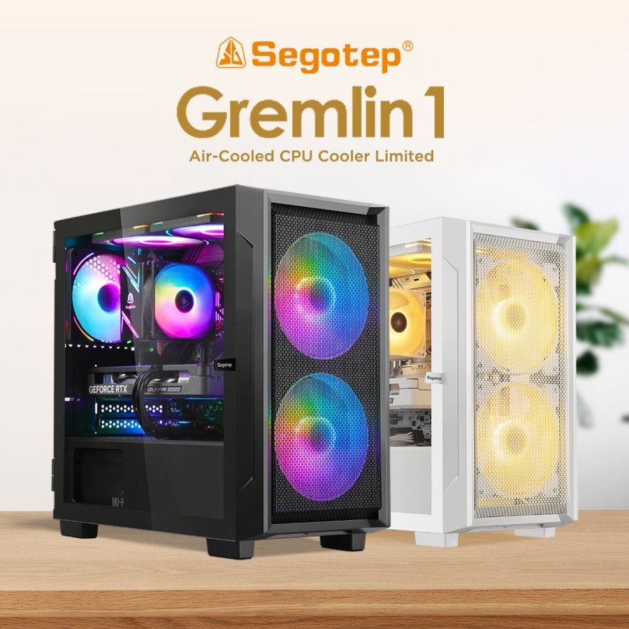 Segotep Gremlin 1 Micro ATX Computer Case Includes 3 RGB Fans | Shopee ...