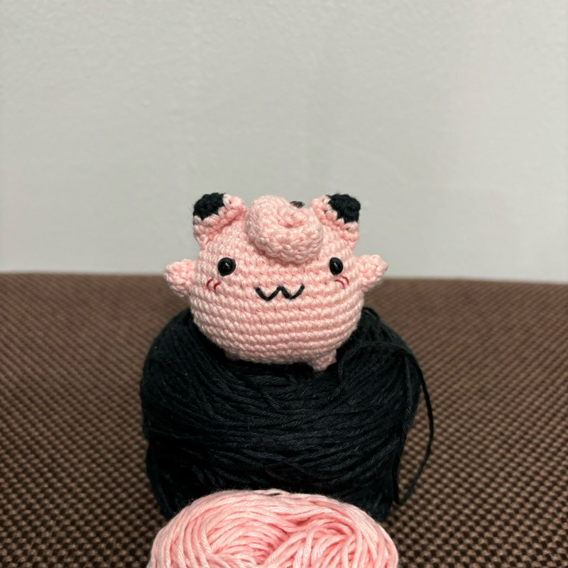 GANTUNGAN Amigurumi Clefairy Keychain Doll Crochet Pokemon Knit ...