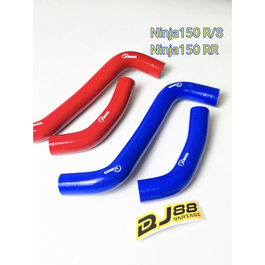 MERAH Ninja 150 ss ninja150r ninja 150rr xenos blue red radiator hose ...