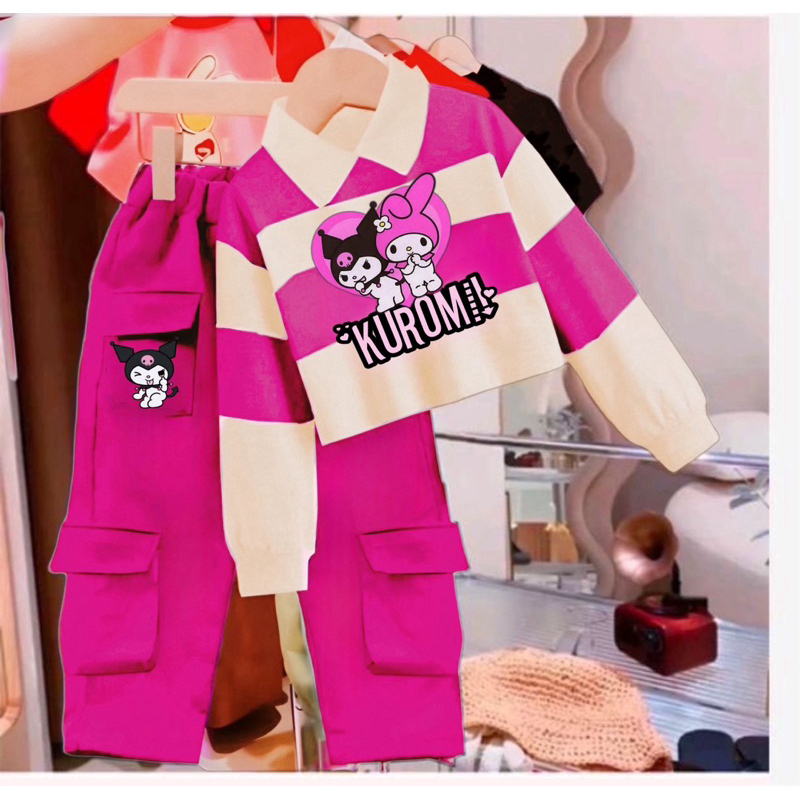 Girl's Suit/CARGO Suit WANRA VIRAL 1-5 Years | Shopee Malaysia