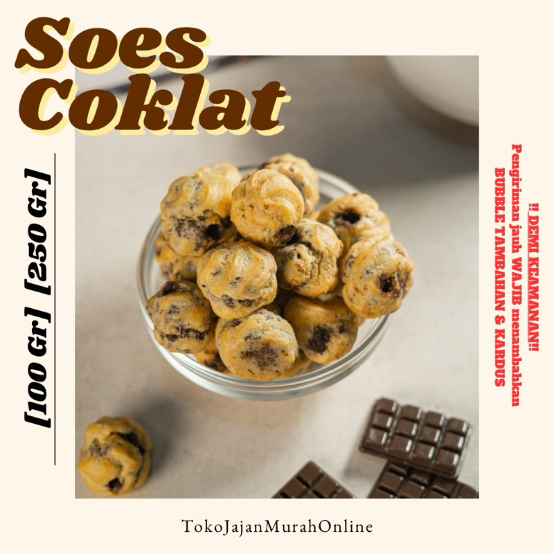 Dried Soes Snacks Filled with Sweet Chocolate Crunchy & Crunchy Viral ...