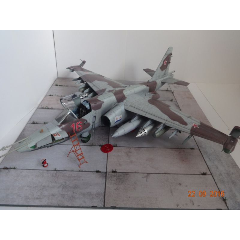 SU-25 fighter plane papercraft pattern sheet scale 33 (3OP-A5) | Shopee ...
