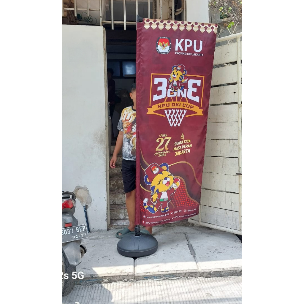 Flag banner flying banner edge flag banner Without printing | Shopee ...