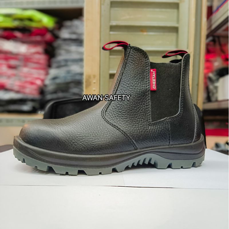 Cheetah 7110H Genuine Leather Safety Shoes | Shopee Malaysia