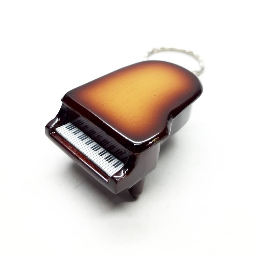 GANTUNGAN KAYU GRAND PIANO Chocolate Miniature Keychain GRAND CLASSICAL ...