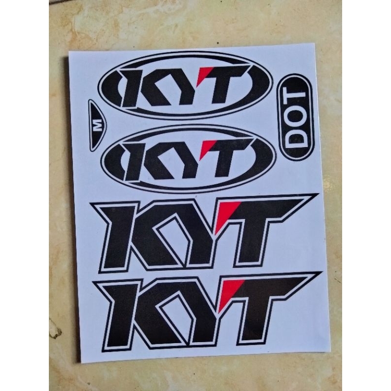 Kyt DOT m logo sticker, full set on right and left, print cut | Shopee ...